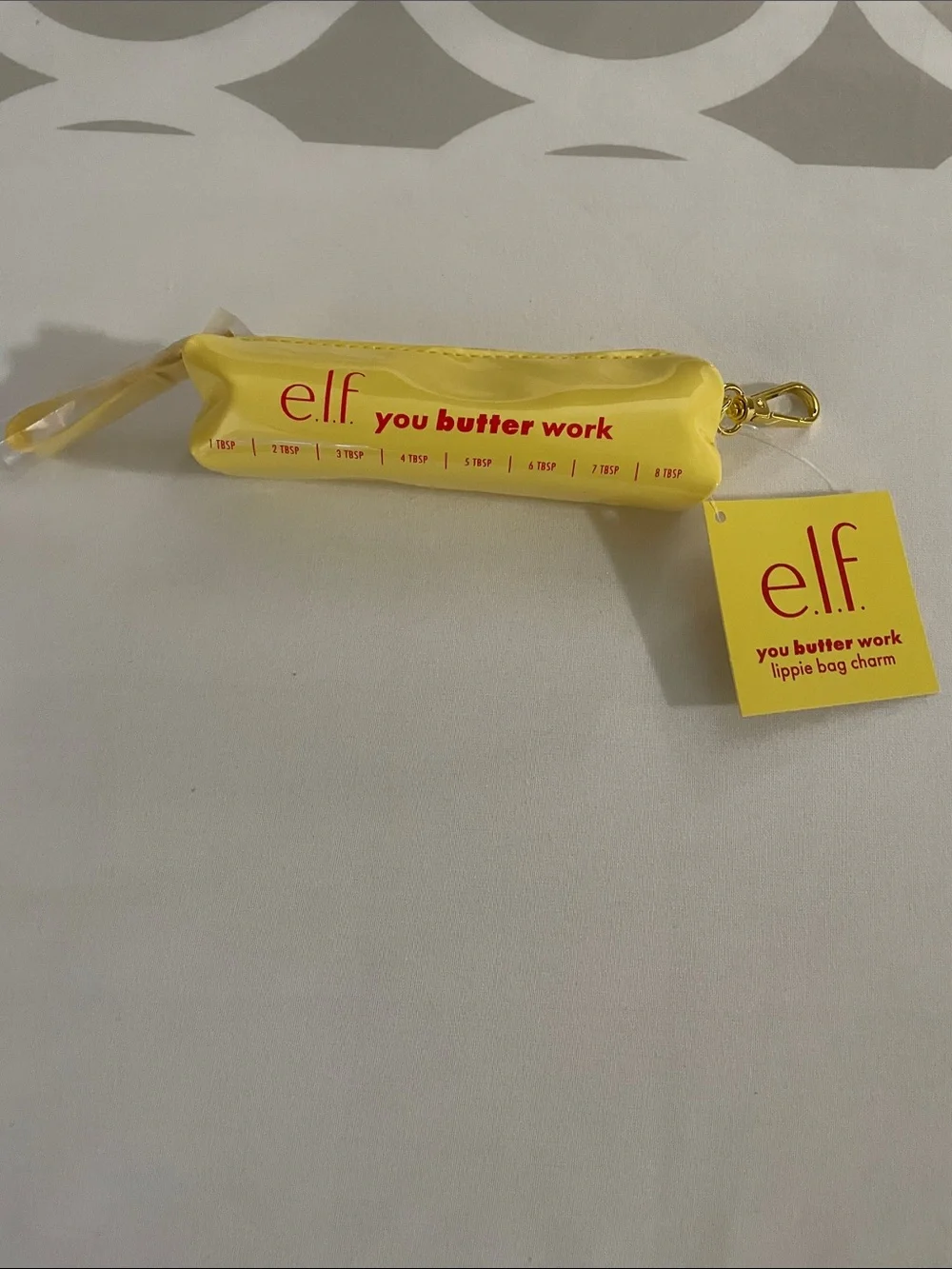 ELF | Other | Elf Yellow You Butter Work Lippie Bag Charm | Poshmark